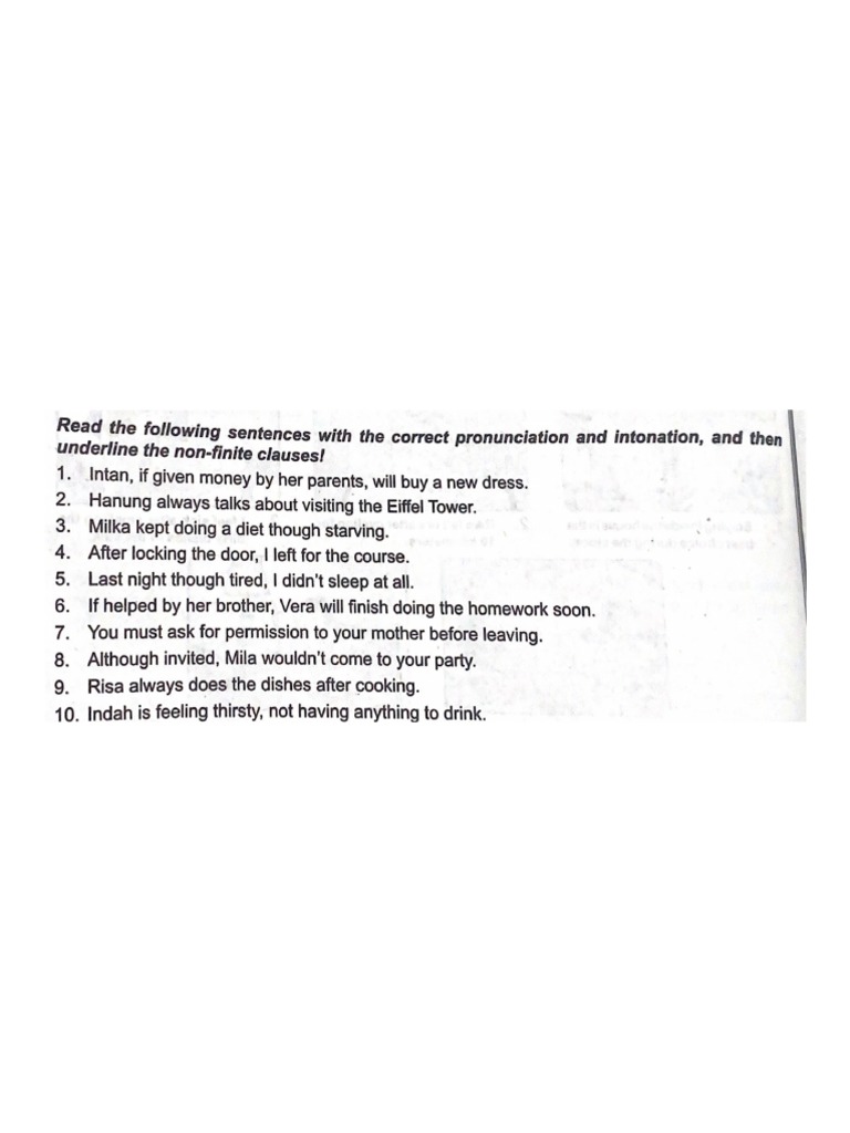 Read The Following Sentences With The Correct Pronunciation and ...