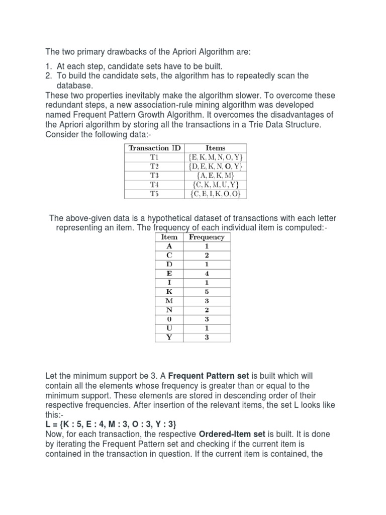 FP Growth Algorithm | Download Free PDF | Computer Data | Theoretical Computer Science
