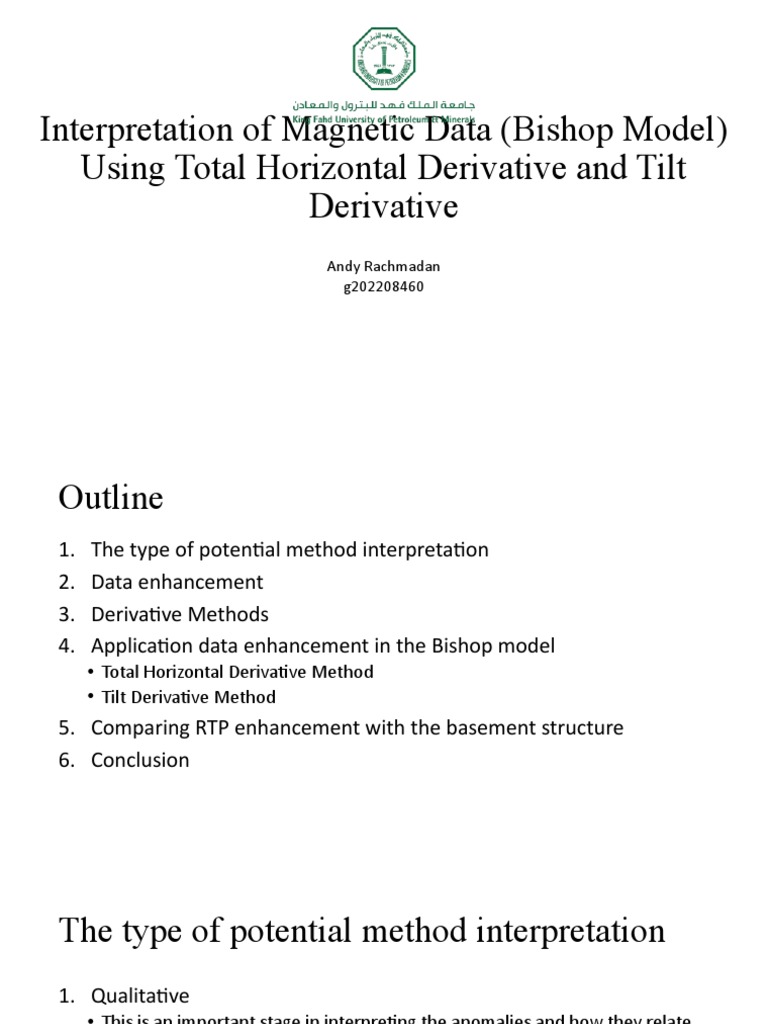 HW - 4 - Magnetic Data Enhancement Using Total Horizontal Derivative Method | PDF | Contour Line ...