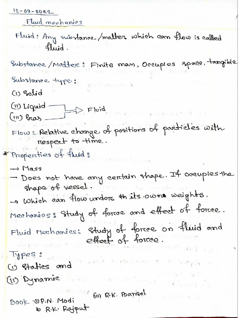 Fluid Lecture by Oishi - 1 | PDF