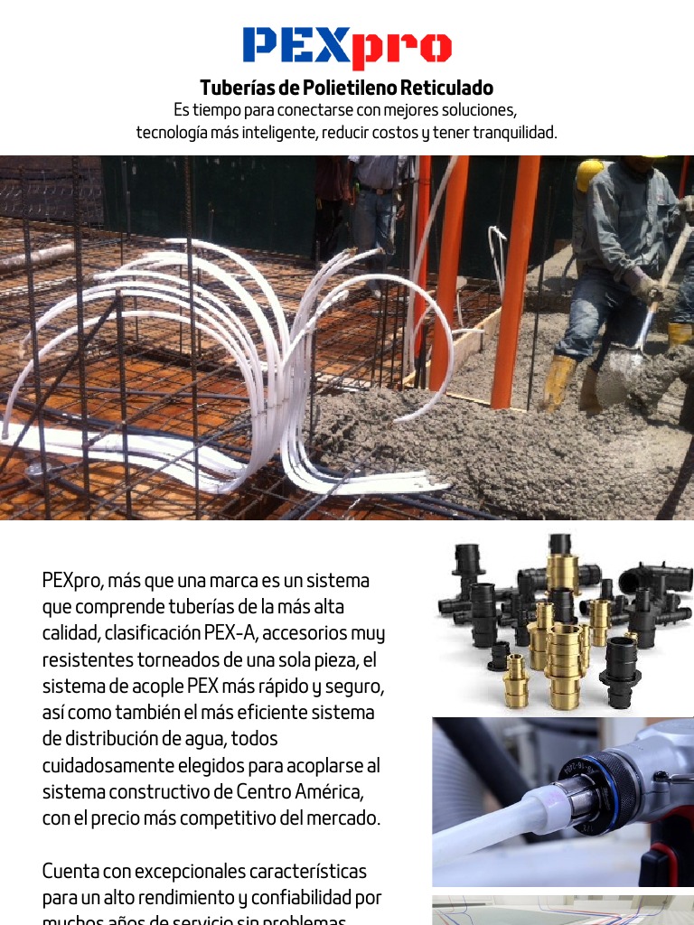 Tuberías PEX, WATERpro | PDF | Agua | Polietileno