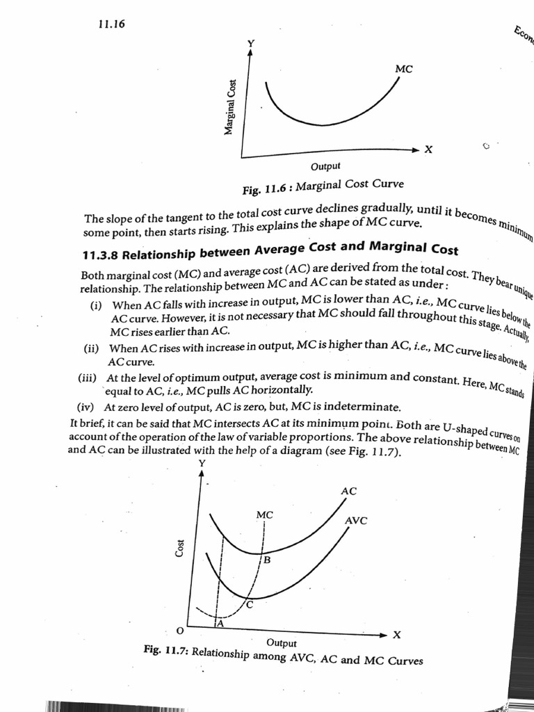 AC and MC Relationship Explained | PDF | Average Cost | Marginal Cost