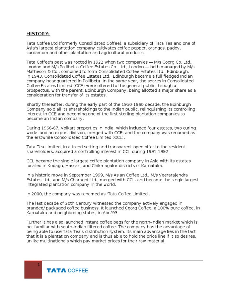 Project | PDF | Coffee | Agriculture