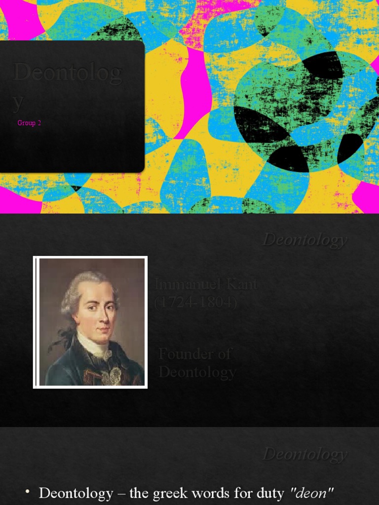 Deontology | PDF | Morality | Immanuel Kant