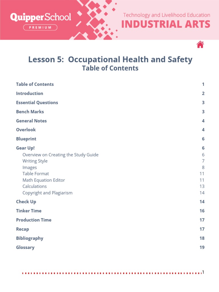 Grade 7 and 8 (Occupational Health and Safety) | PDF | Personal ...