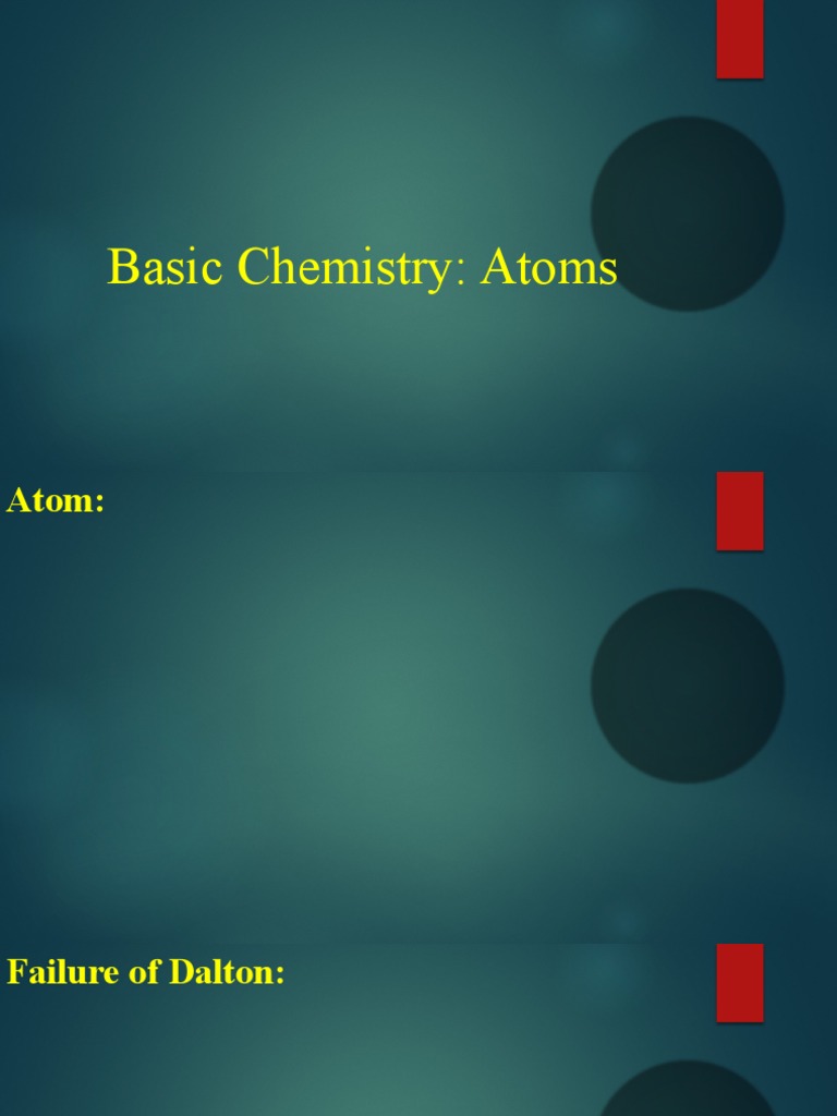 Basic Chemistry Notes | PDF