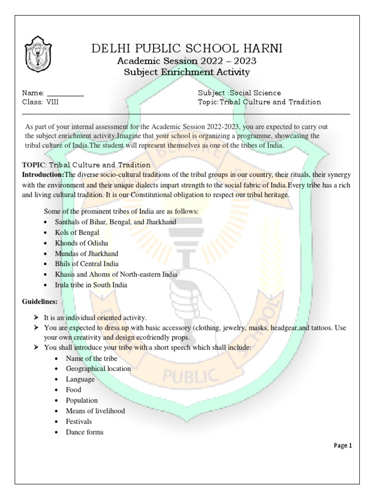 CLASS 8 S.S Enrichment Act. PT 1 | PDF | Tribe