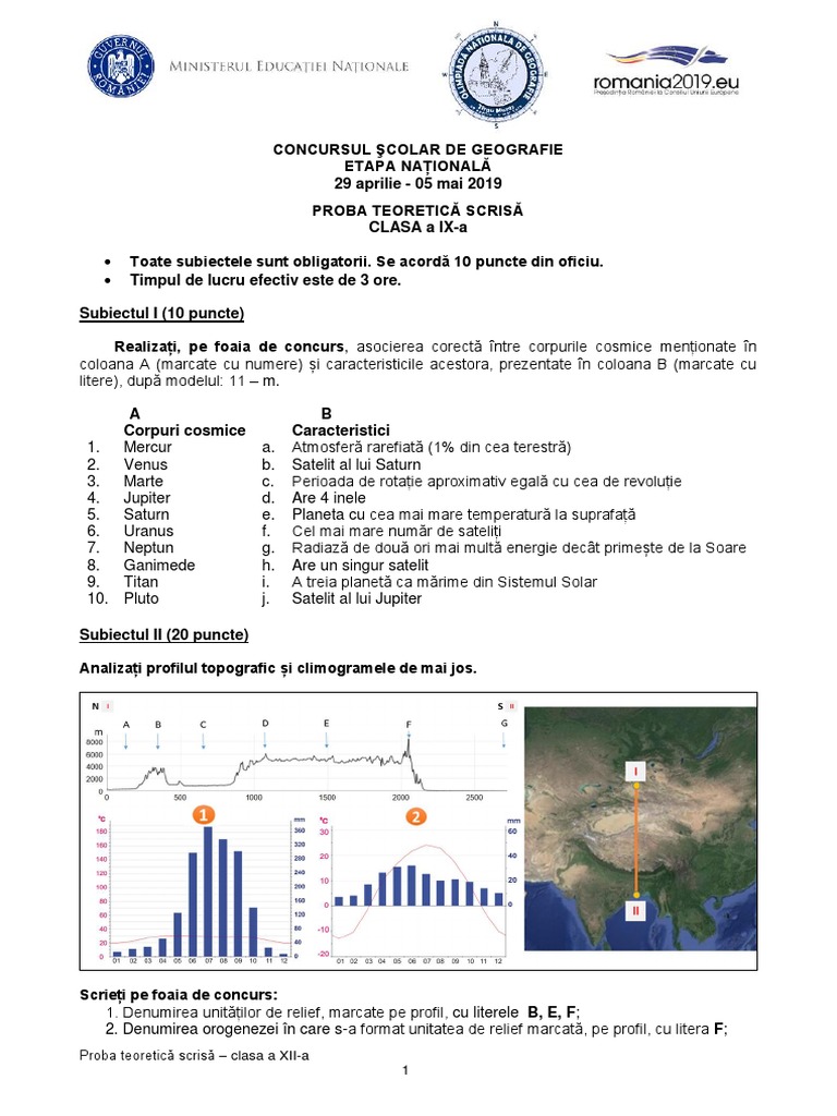 ONG 2019 Subiect 9 PTS | PDF