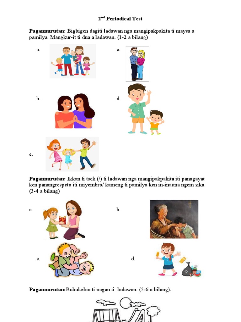 Kinder 2nd Test | PDF