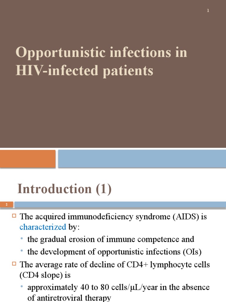2.Opportunistic infections in HIV-infected patients | PDF | Candidiasis ...