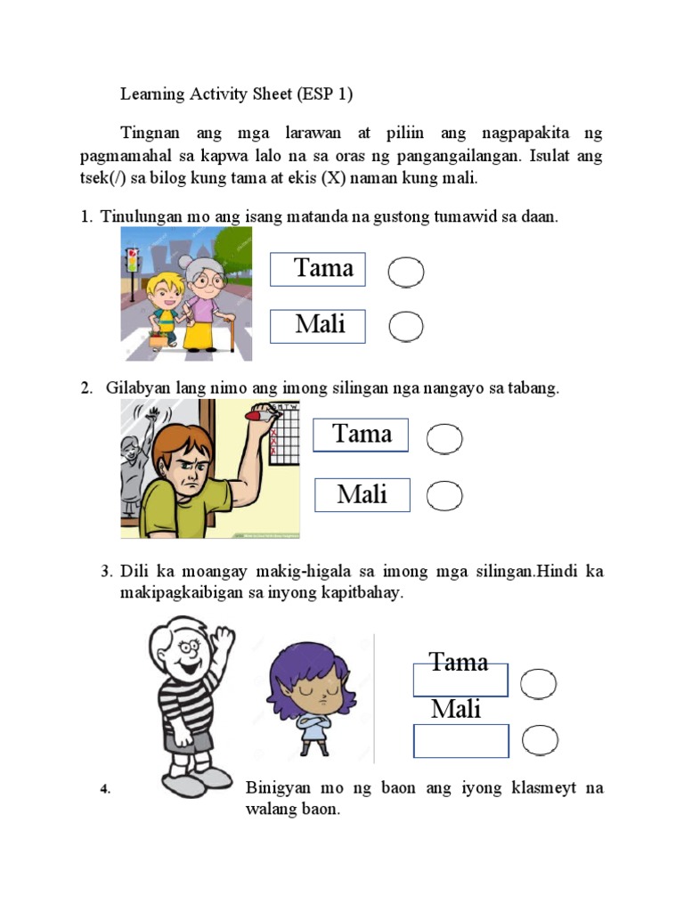 Learning Activity Sheets | PDF