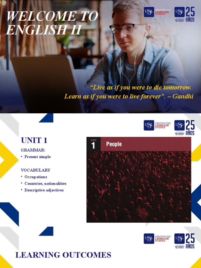 ENG II_UNIT 1 | PDF | Linguistics | Grammar