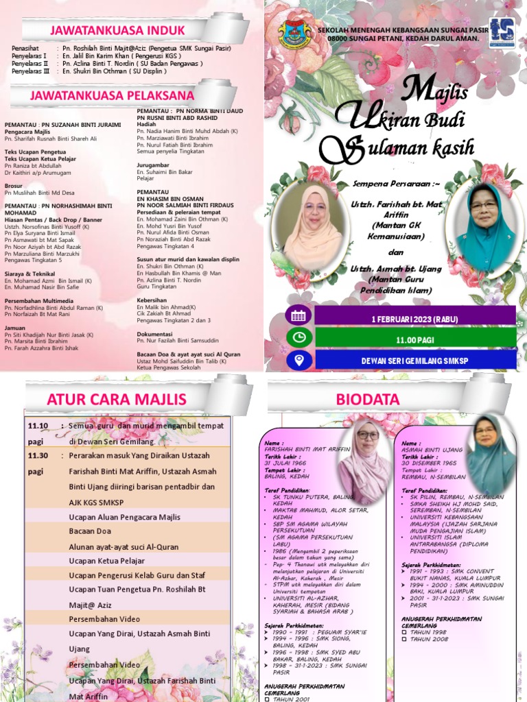 Buku Program Persaraan CG Asmah | PDF