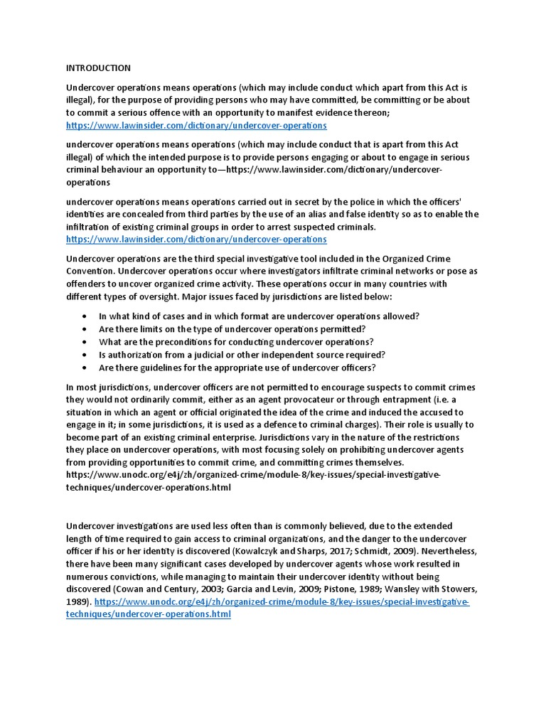ASSIGNMENT Q4 | PDF | Undercover Operation | Crime & Violence