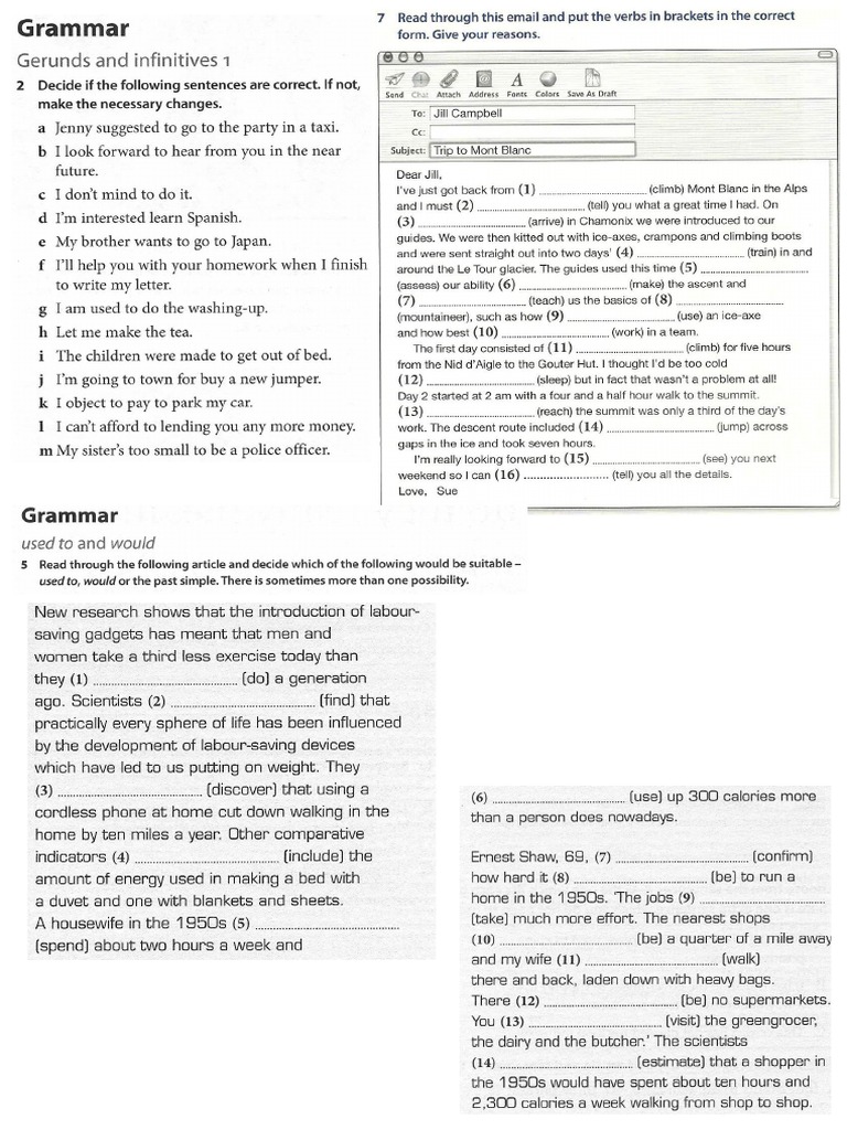 Gramatica 2 Ejercicios+respuestas | PDF