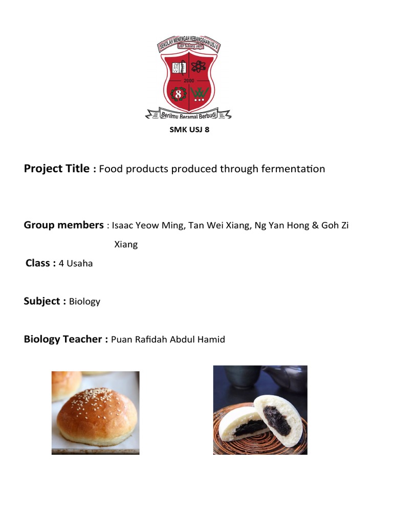 Fermentation Foods Project | PDF | Fermentation | Ethanol