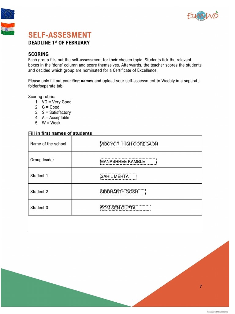Assessment Form | PDF