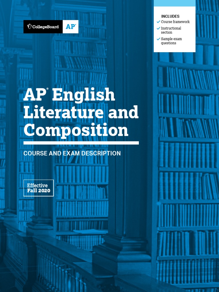 Ap English Literature and Composition Course and Exam Description | PDF ...