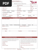 QLM Reimbursement Claim Form | PDF | Patient | Health Care