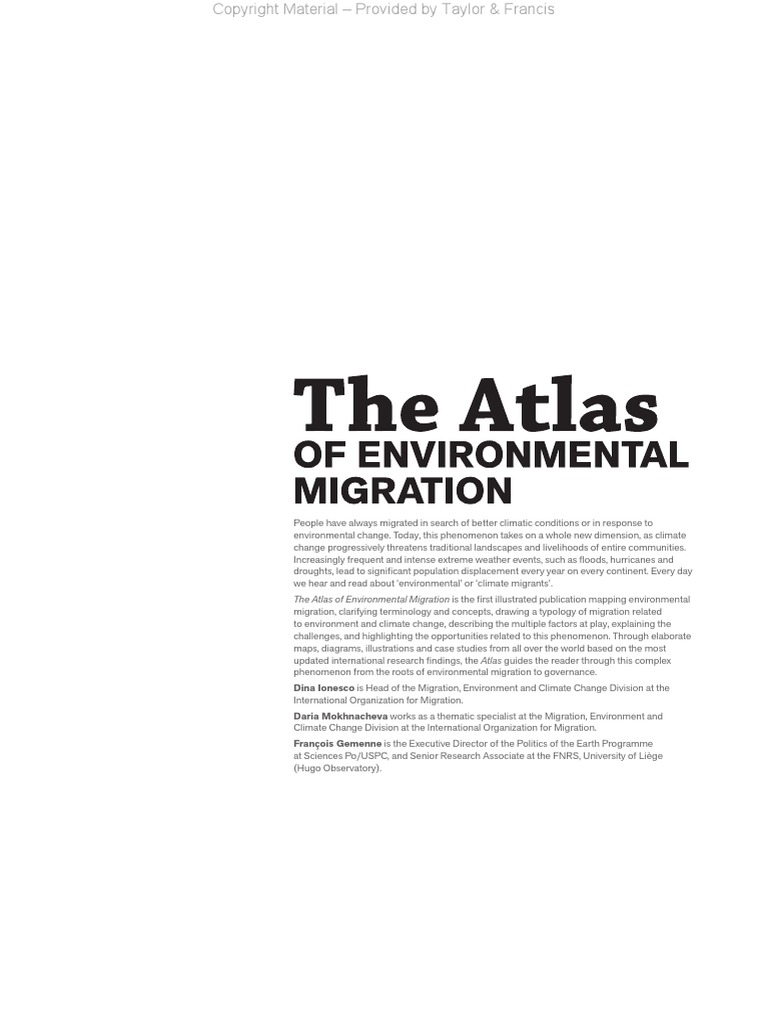 Atlas of Environmental Migration | Download Free PDF | Migrant Worker ...