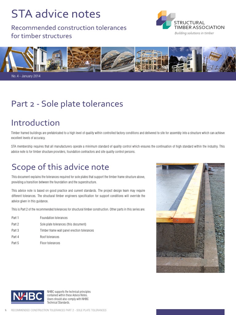 Sole Plate Tolerances | PDF | Lumber | Foundation (Engineering)