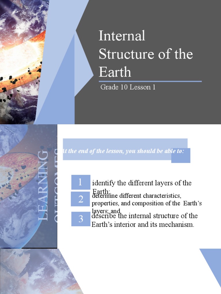 Grade 10 Quarter 1 ES Lesson 1 | PDF | Plate Tectonics | Planetary Core