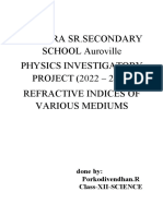 Hollow Prism - Physics Investigatory Project Class 12 CBSE | PDF ...