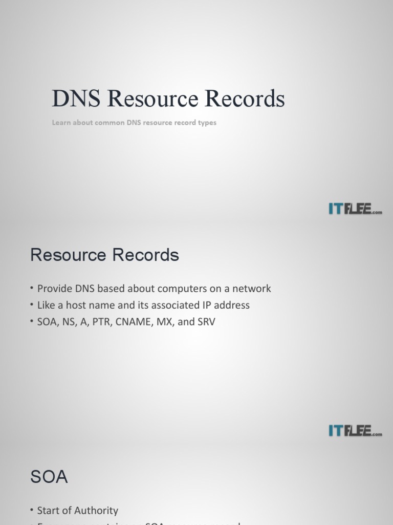 DNS Record Types | PDF