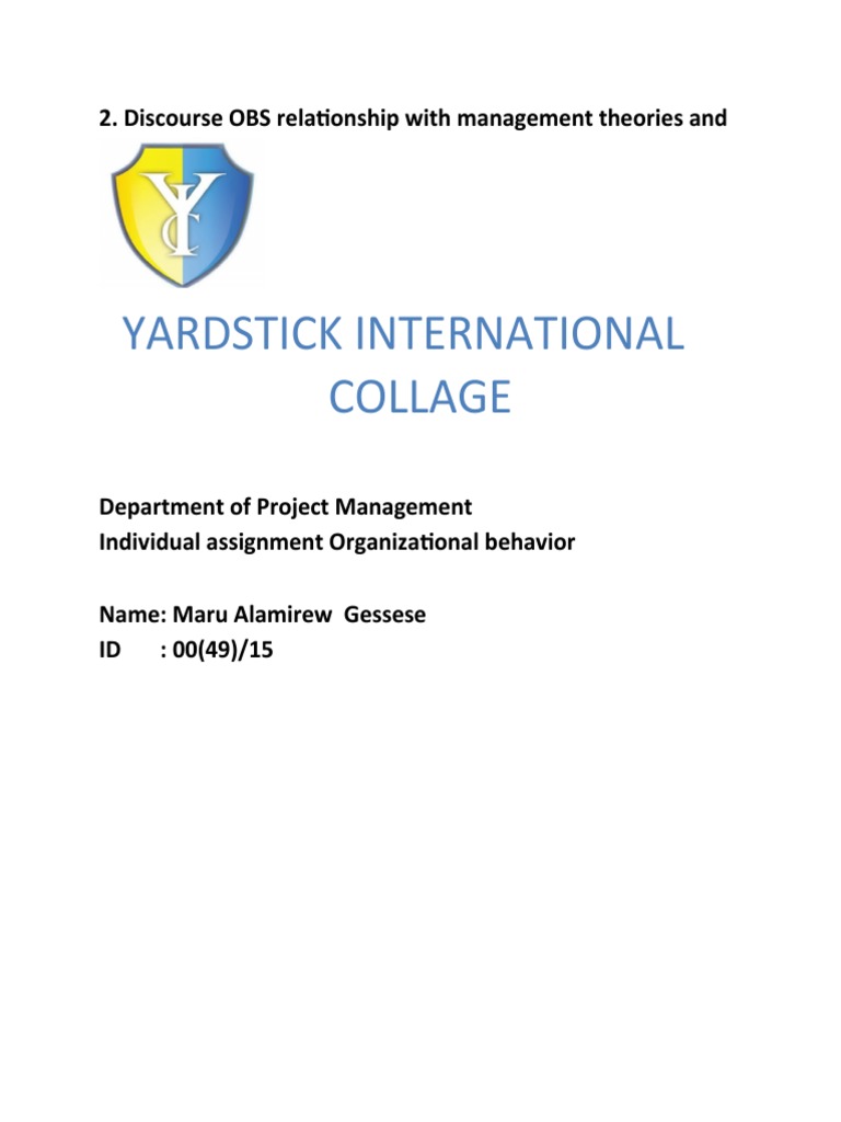 Yardstick International .1 | PDF