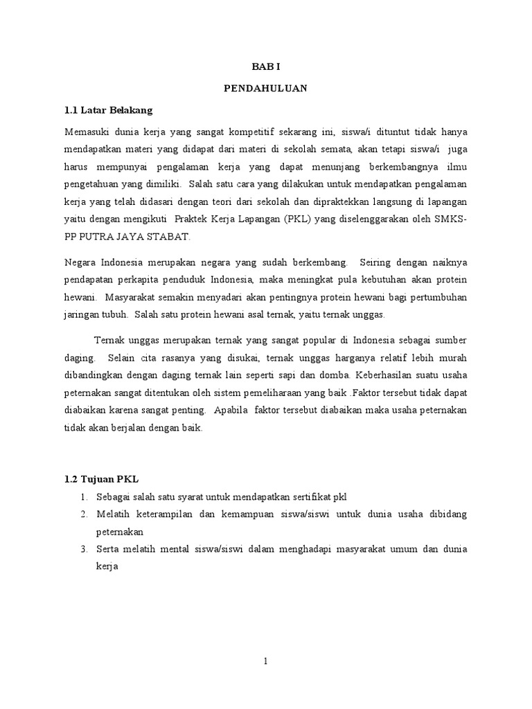 Makalah PKL | PDF