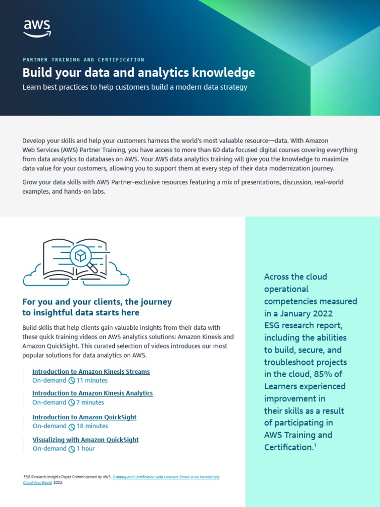 Partner Data Analytics Learner Guide | PDF | Amazon Web Services ...