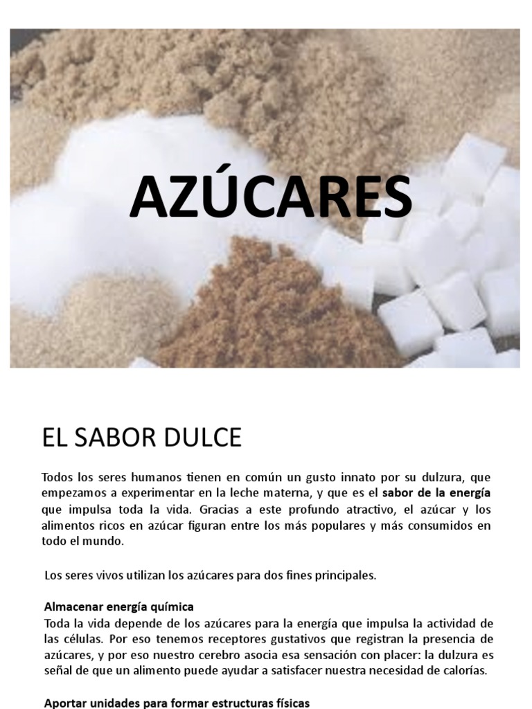 Tipos y Origen del Azúcar | PDF | Glucosa | Fructosa