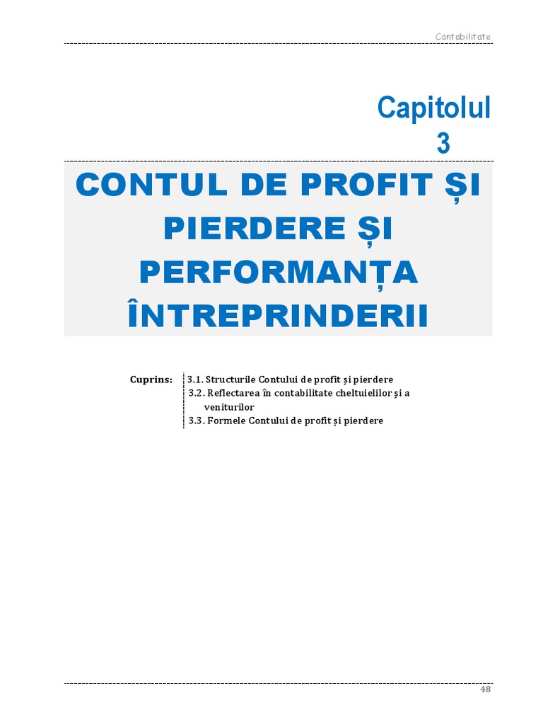 2021 - Contabilitate - CIG IFR - Cap.3 | PDF