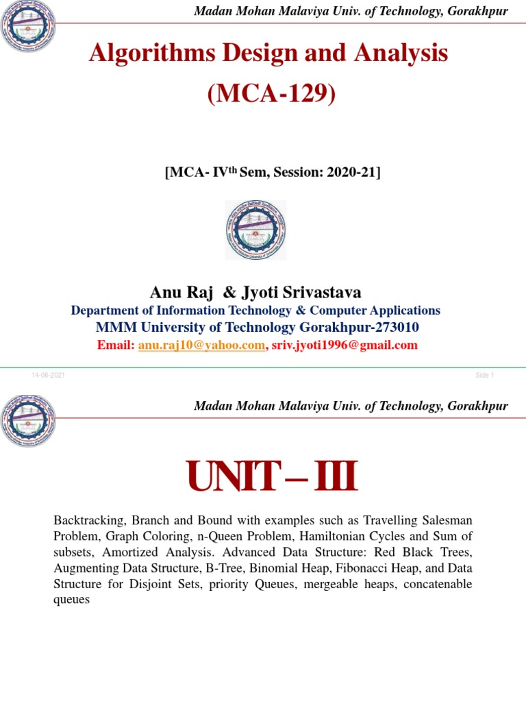Algorithms Design & Analysis - Unit-3 | PDF | Applied Mathematics ... Algorithms Design & Analysis - Unit-3 | PDF | Applied Mathematics ...