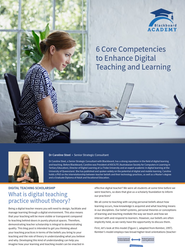 Competencies To Enhance Digital Teaching and Learning | Download Free ...