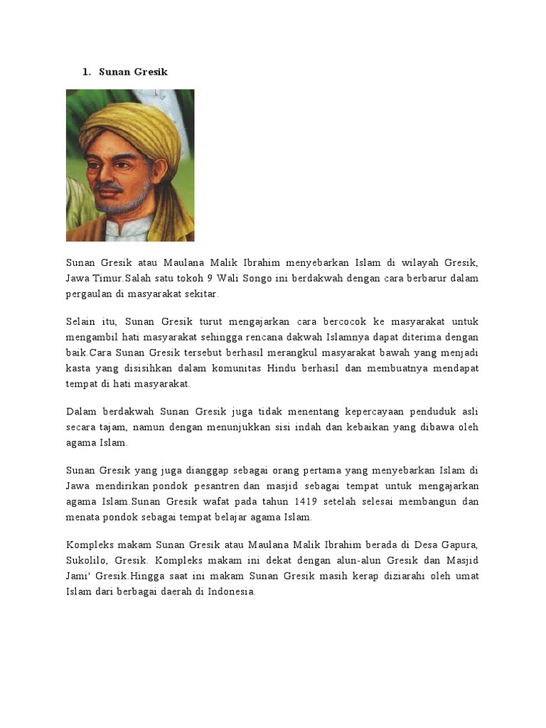 Sunan Gresik | PDF