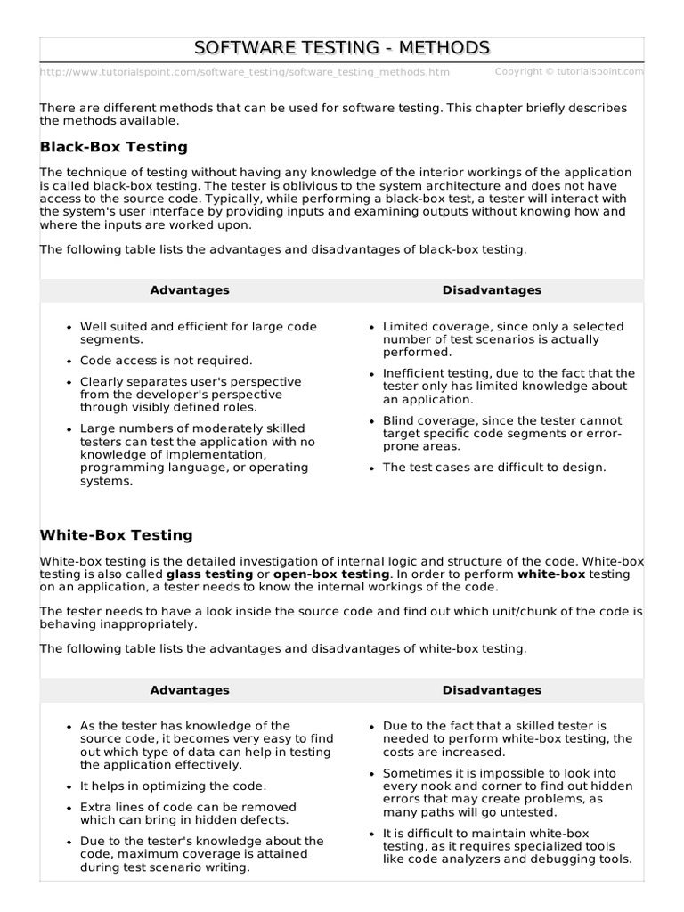 Software Testing Methods Pdf Software Testing Source Code