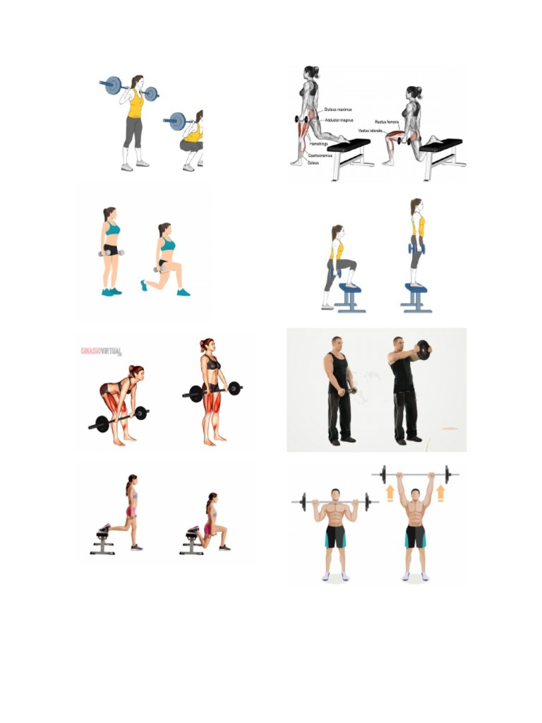 Ejercicios Rutina Celeste | PDF