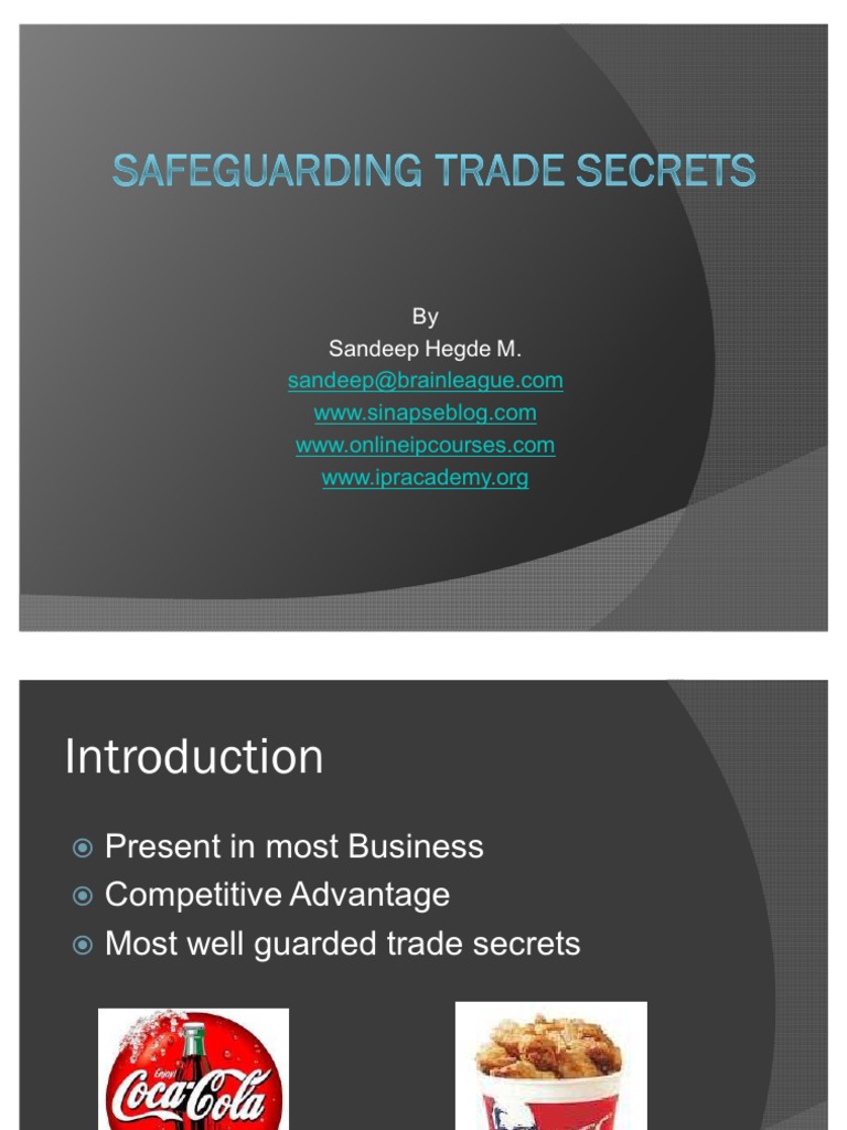Safeguarding Trade Secrets | PDF | Business