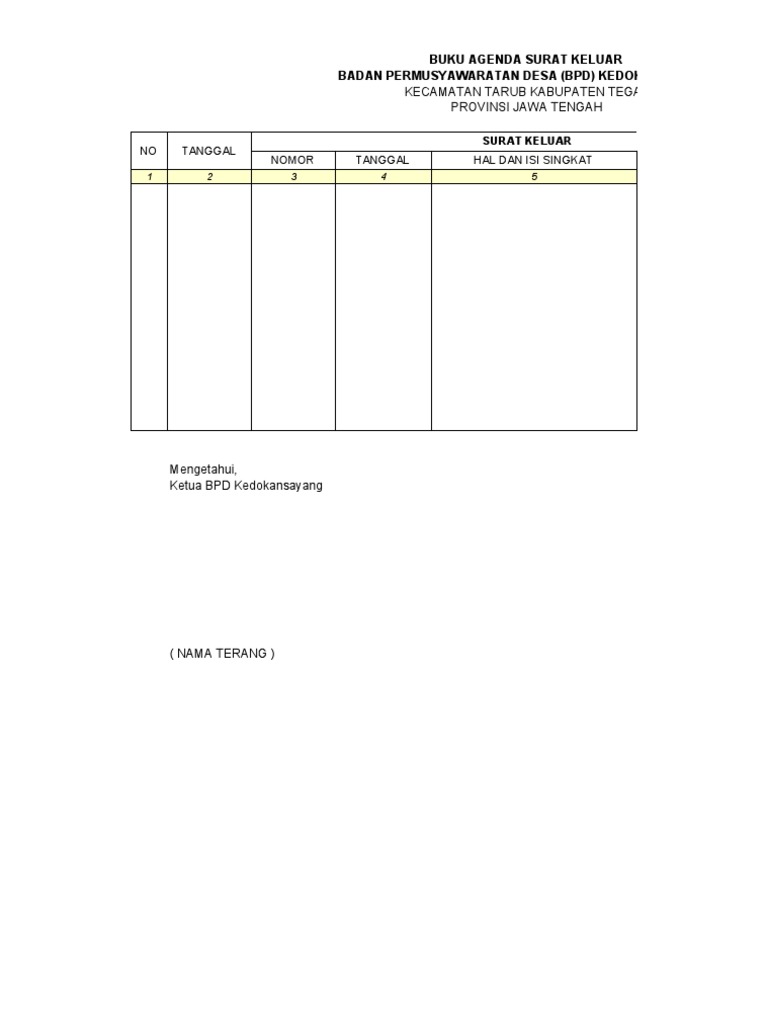 Buku Administrasi BPD | PDF