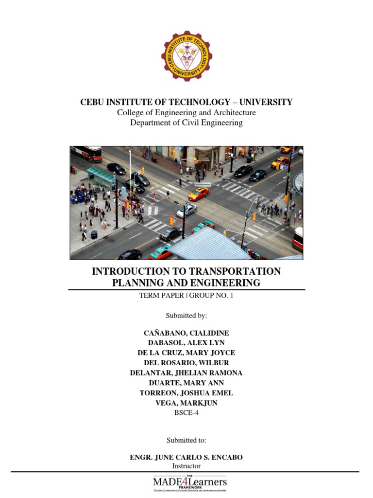 Introduction to Transportation Planning | PDF | Transport | Infrastructure