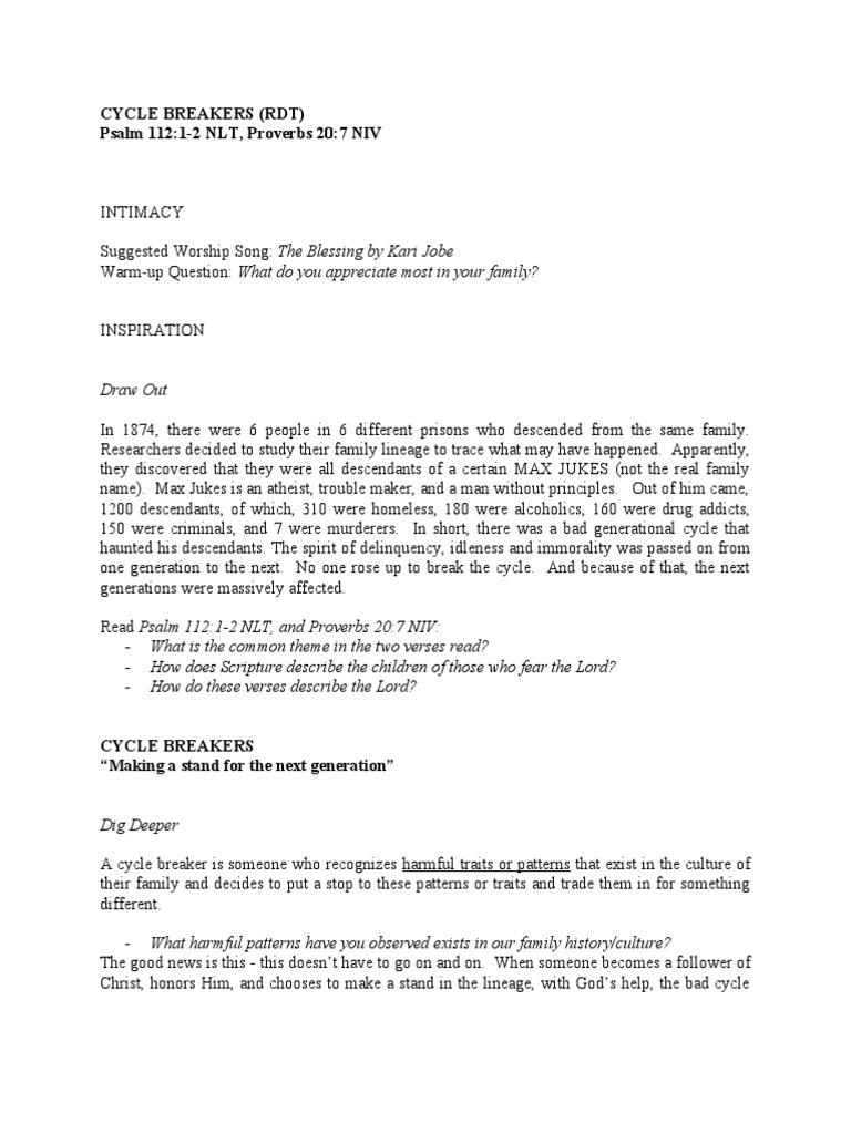 Cycle Breakers LGLG | PDF | Books Of Kings | David