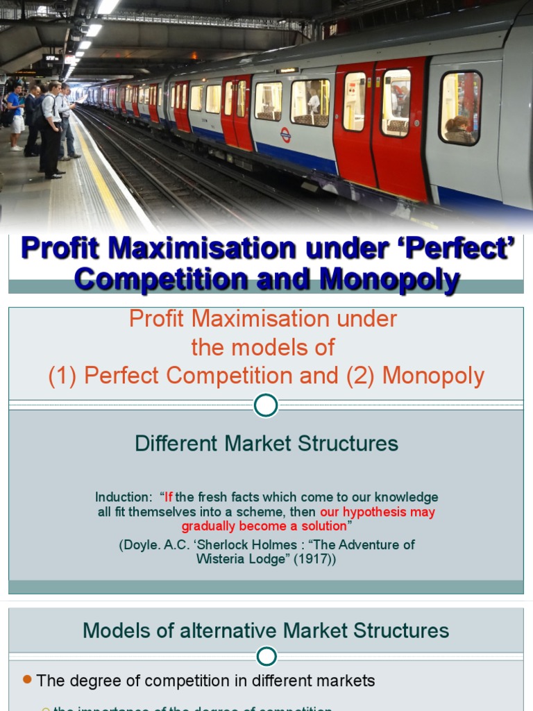 Chap11 Week 5 Perfect and Monopoly Profit | PDF | Perfect Competition | Profit (Economics)