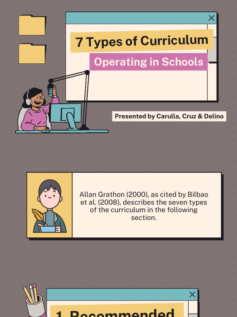 7 Types of Curriculum in Education | PDF | Curriculum | Teachers