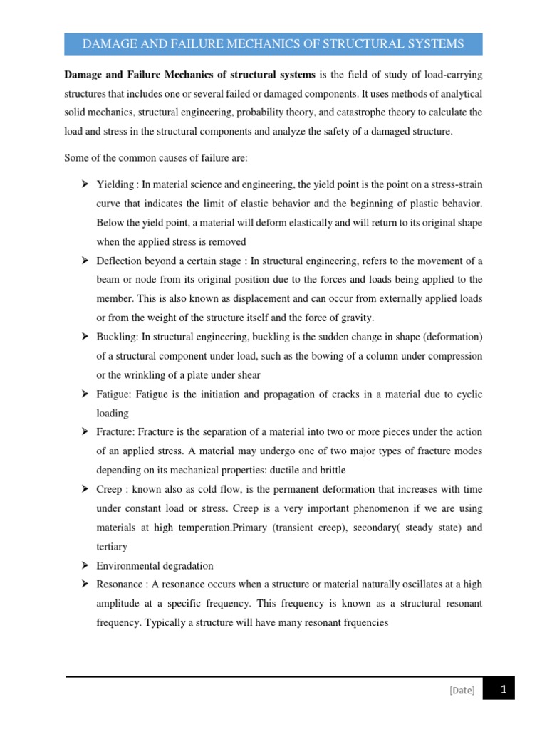 Fracture Mechanics in Structural Failure | PDF | Fracture Mechanics ...