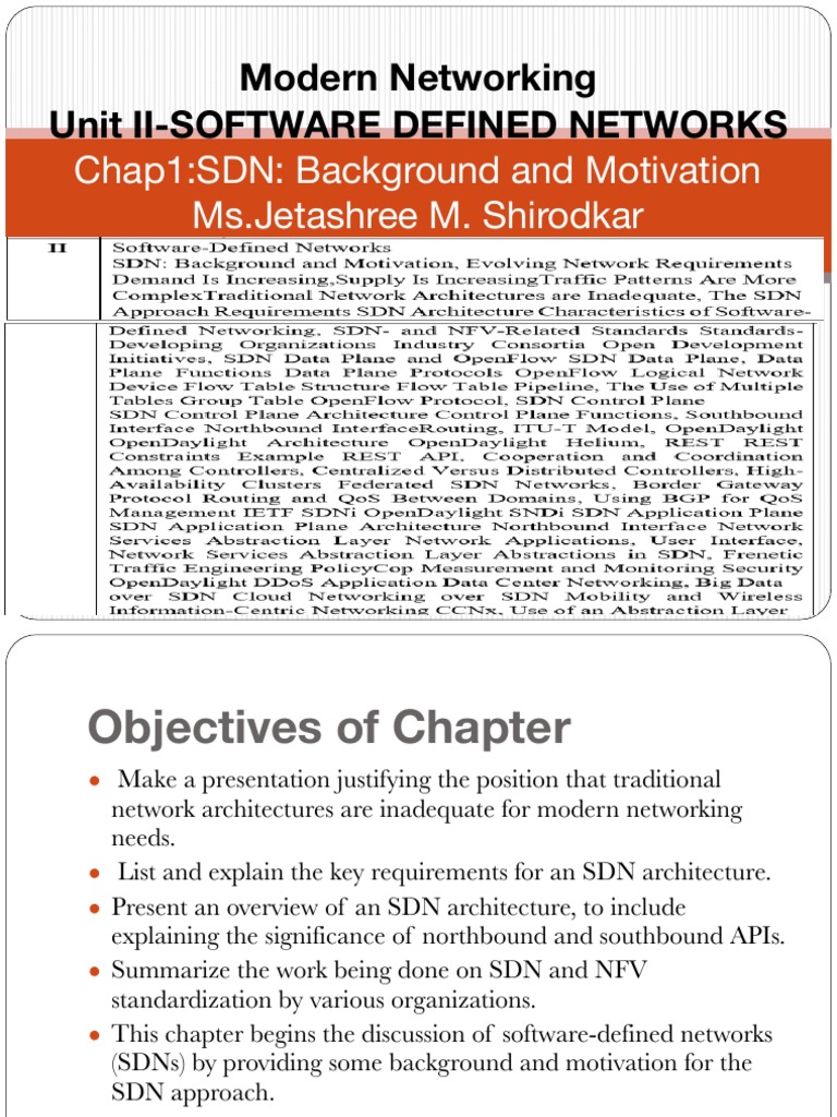 Foundations of Modern Networking: SDN Insights | PDF | Computer Network ...