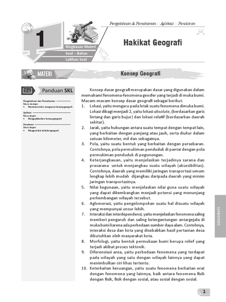 Geografi Materi Sma | PDF | Sains & Matematika