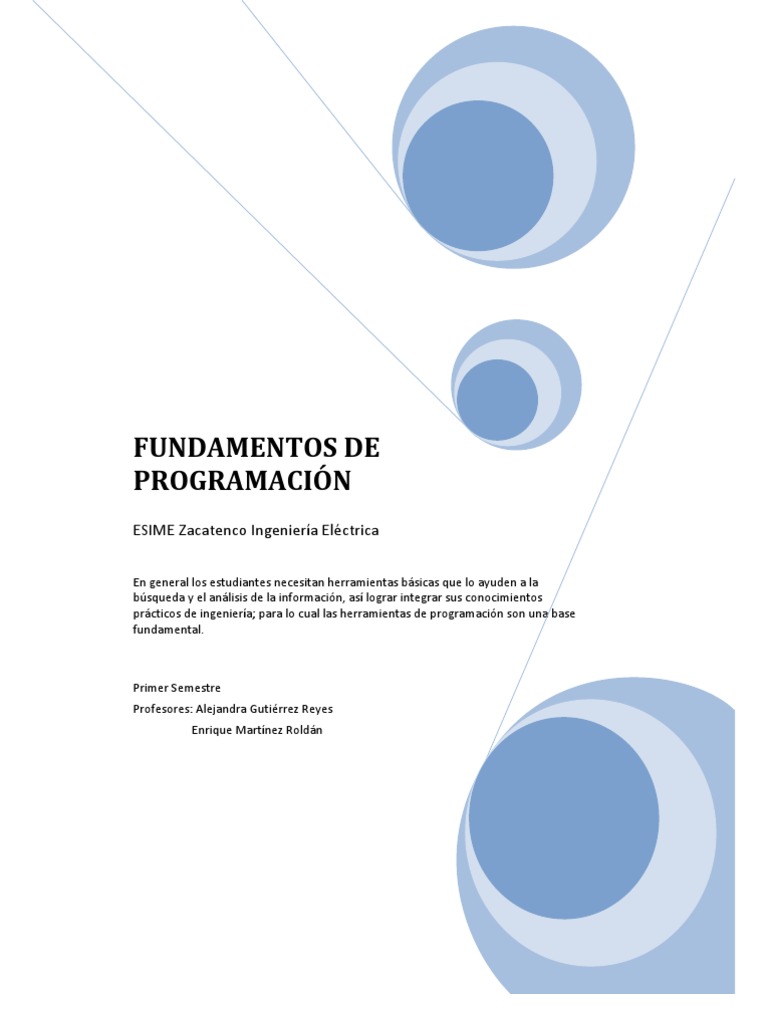 Fundamentos de Programacion | PDF | Programa de computadora | Programación