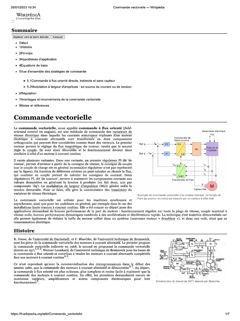 Commande Vectorielle | PDF