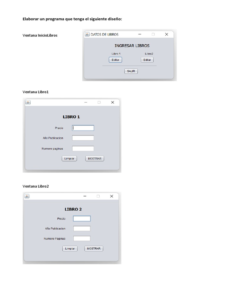 Ejercicio Ventanas | PDF